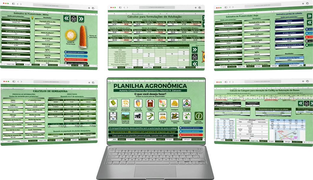 Planilhas - Conhecimento Agronomico